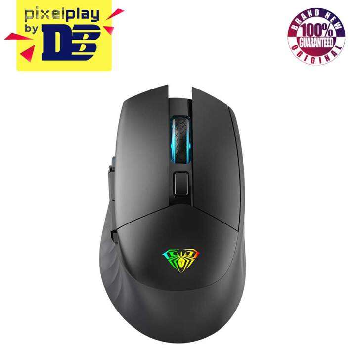 Aula SC520 RGB Dual Mode 2.4G Wireless/Type-C Wired Gaming Mouse (Black) | Lazada PH