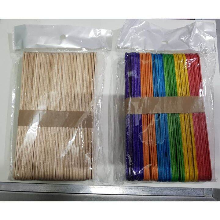 [DKI ENTERPRISES] BIG Popsicle Stick 50pcs (in Plain and Assorted ...
