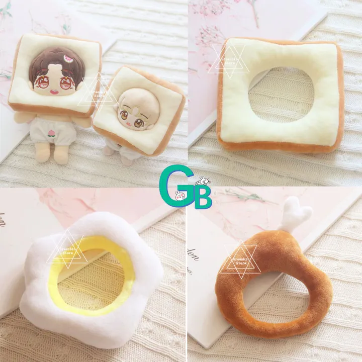 15CM 20CM Xiao Zhan Wang YiBo Doll Toy Headgear Bread Chicken Leg ...