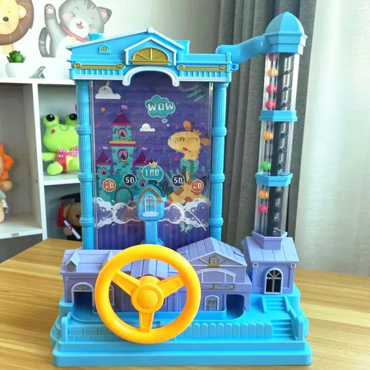 Pinball Toy with Electric Elevator Maze Ball Catching Elevator Gravity ...