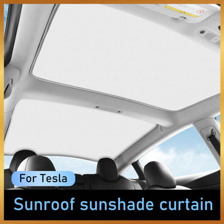 Tesla Model 3 2021 Sunshade Front & Rear Glass Roof Sun Shades with ...