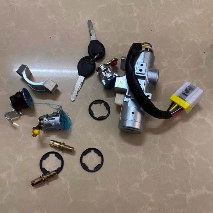 Car Ignition Switch Left Right Door Lock Set with 2 Keys for Nissan ...