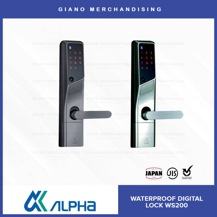 Weatherproof Digital Door Lock WS200 with Deadbolt Lock #63-SS | Lazada PH