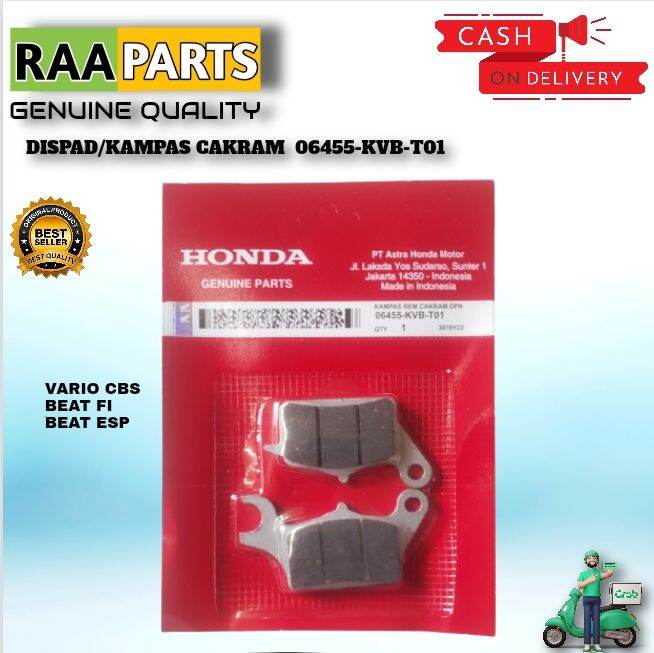 Dispad Kampas rem Depan KVB Honda Vario CBs Vario 125 Vario 150 OLD ...