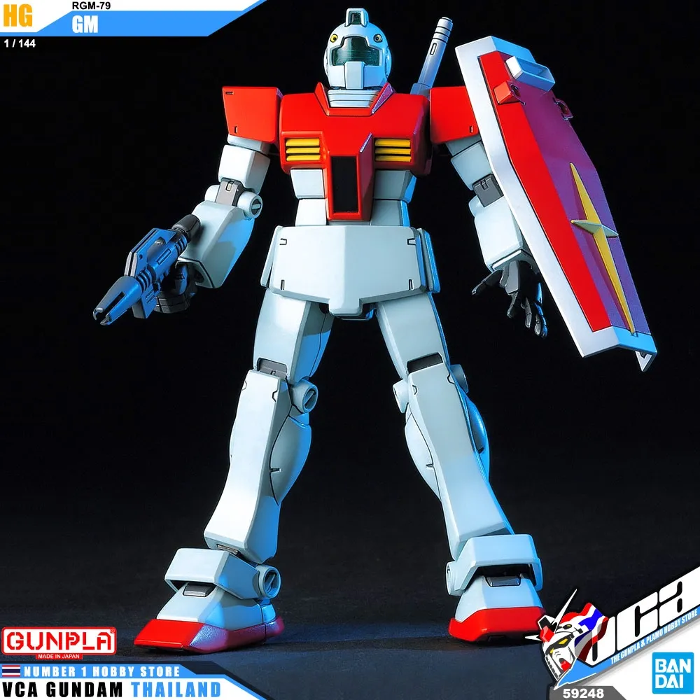 BANDAI GUNPLA HIGH GRADE UNIVERSAL CENTURY HGUC HG 1/144 RGM-79 GM ...