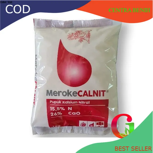 PUPUK MEROKE CALNIT 1KG ASLI PACKINGAN PABRIK - KALSIUM NITRAT | Lazada ...