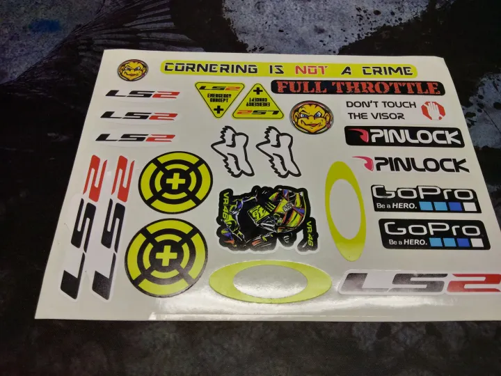 LS2 Helmet Sticker Pack | Lazada PH