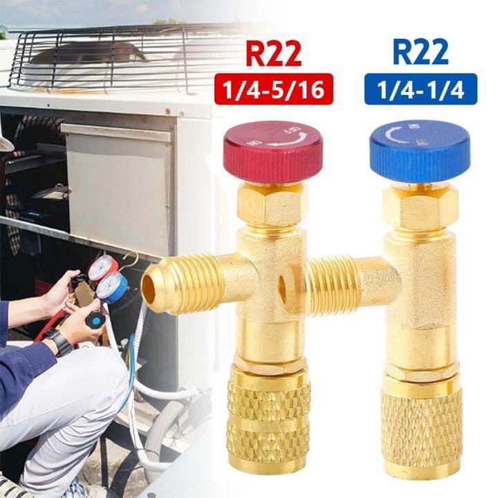 Air Conditioning R22 Adapter R22 or R410 Brass Refrigerant Connector ...