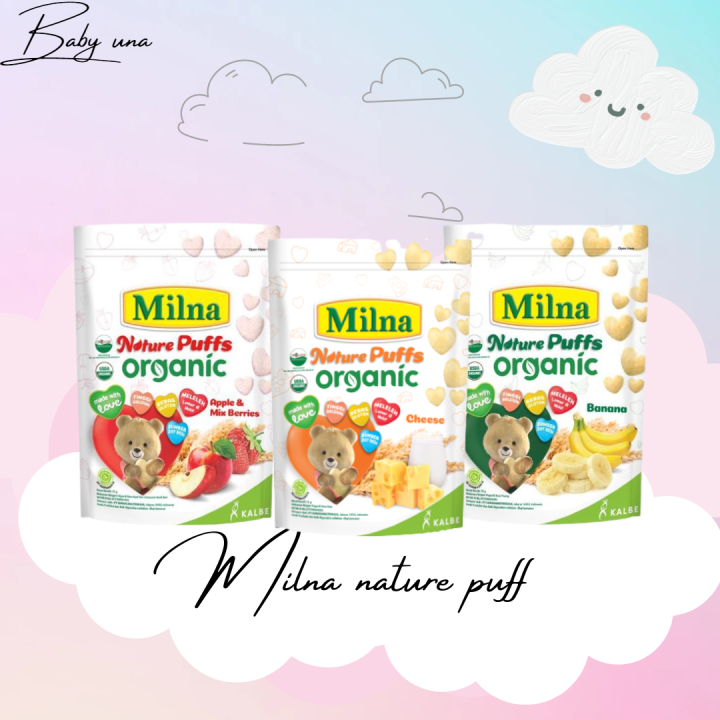 Milna Nature Puff Organic 15gr | Baby una | Lazada Indonesia