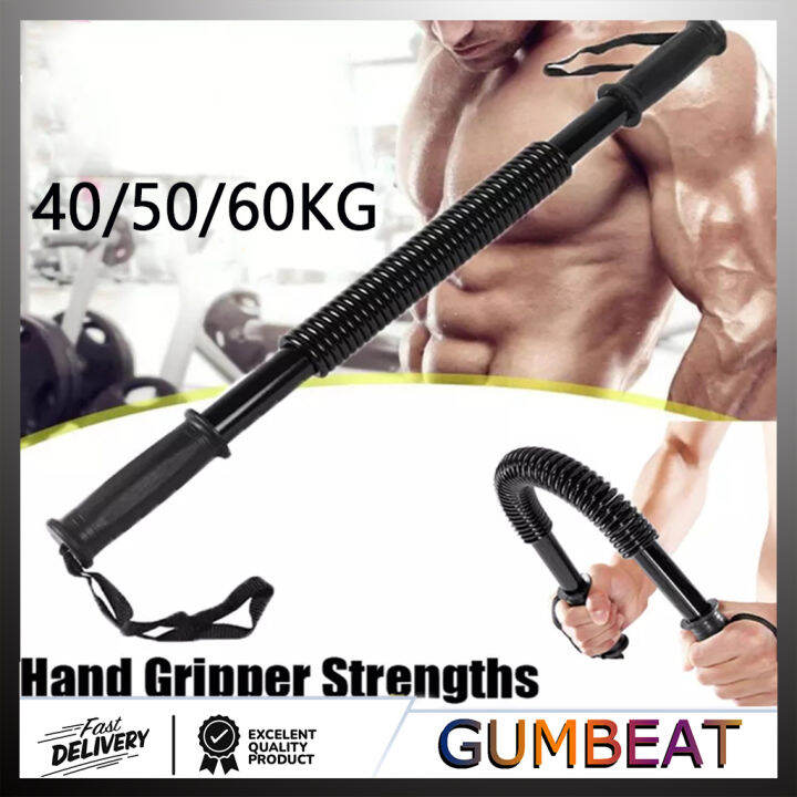 Power Twister Bar Arm Force Rod Spring Forearm Blaster Bar Arm Muscle ...