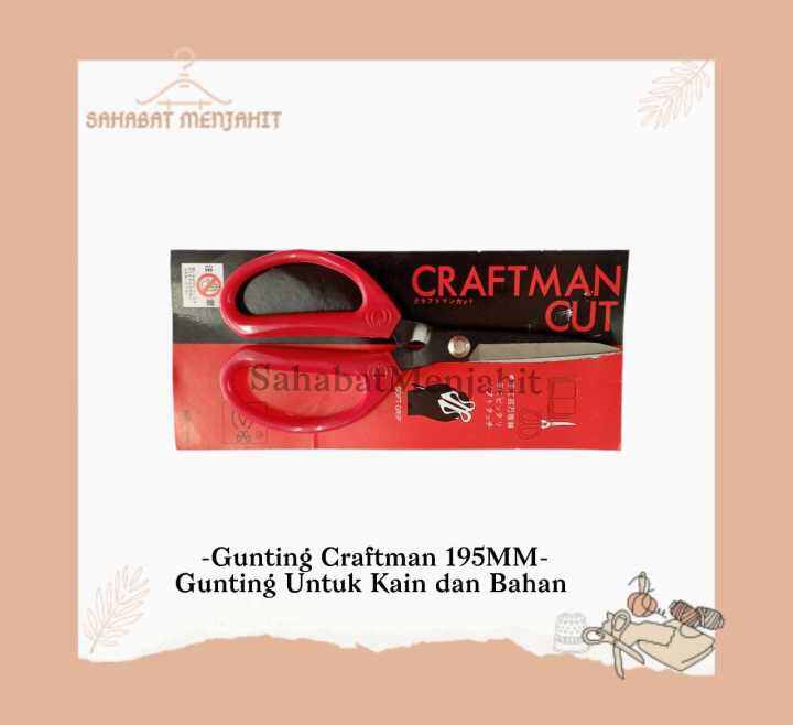 Gunting Potong Bahan Kain / Gunting CRAFTMAN CUT | Lazada Indonesia