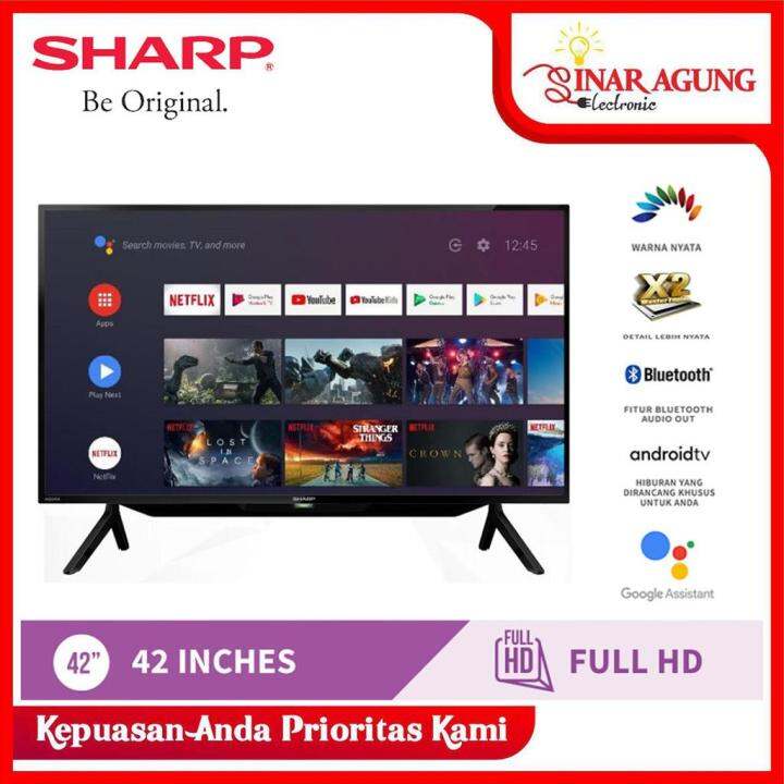 SHARP LED Android TV FHD 42 Inch - 2TC 42BG1i / 42BG GARANSI RESMI ...