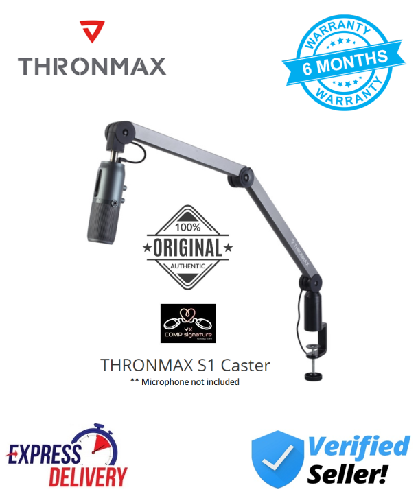 Thronmax Caster S1 Premium Tube-Style Broadcast Boom Arm (Designed for ...