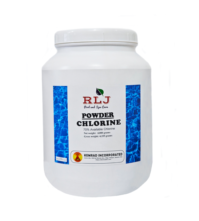 RLJ Powder Chlorine 70% Net Weight 4000grams | Lazada PH