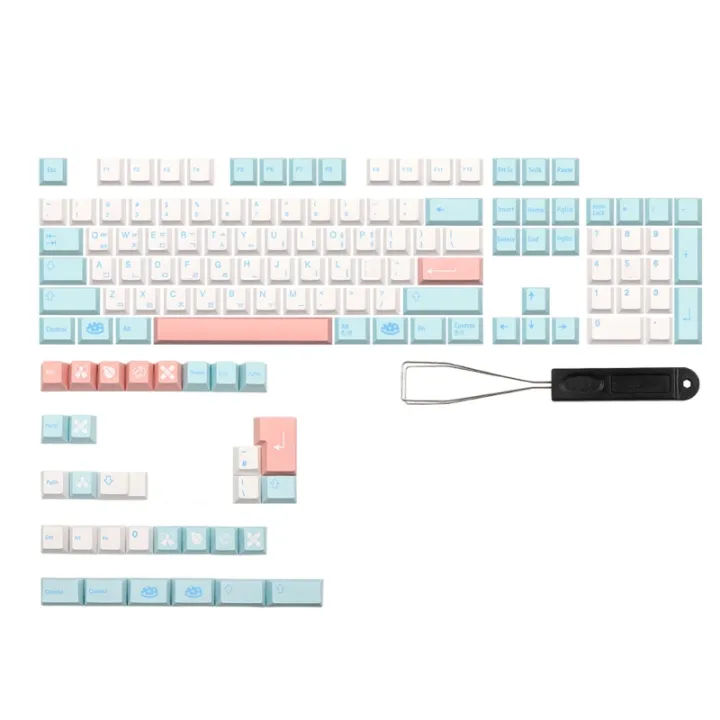 135-Key Cherry Height Keycaps PBT Five-sided Sublimation Fit for 61 64 ...