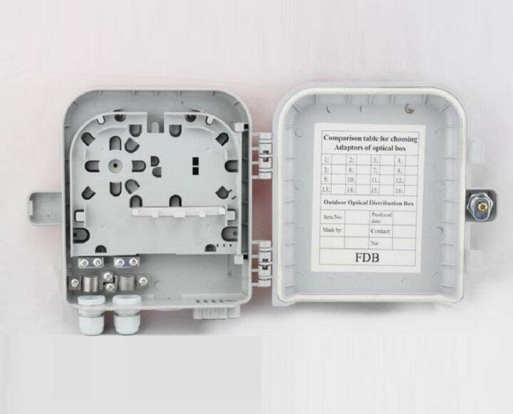 8 cores Fiber Cable Distribution Box FTTH 8 ports Optical fiber splice ...