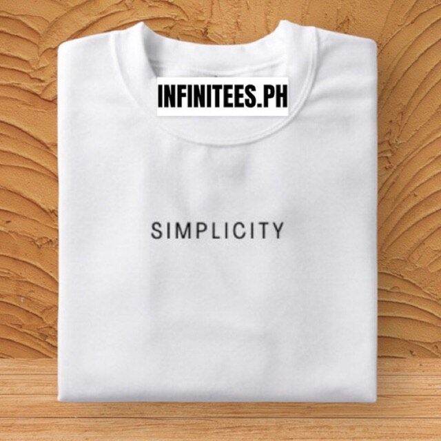 SIMPLICITY Aesthetic Statement Shirt/Tshirts Unisex Minimalist Tees ...