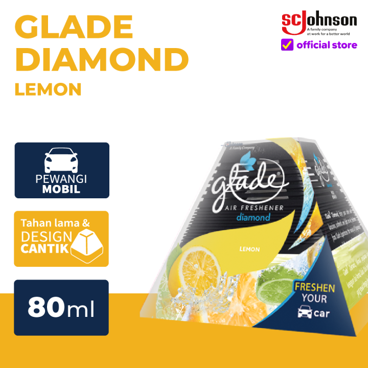 Glade Diamond Pengharum Mobil - Lemon 80mL | Lazada Indonesia