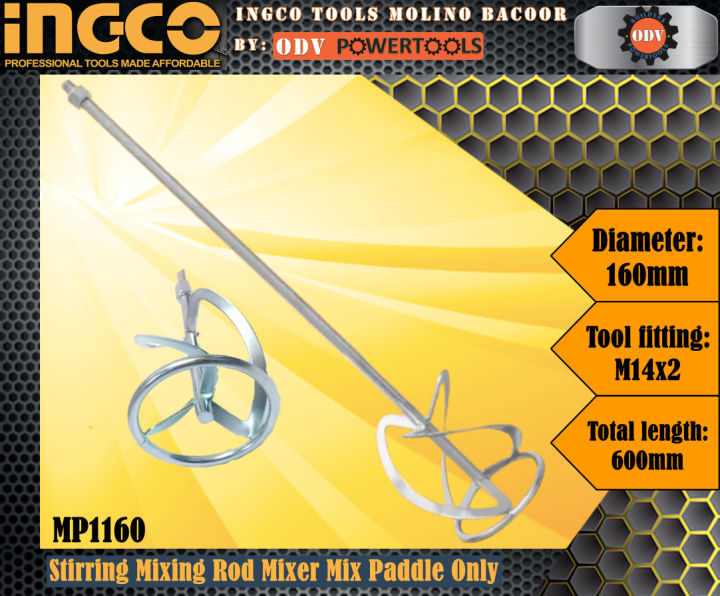 Ingco MP1160 Stirring Mixing Rod Mixer Mix Paddle Only 160mm for ...