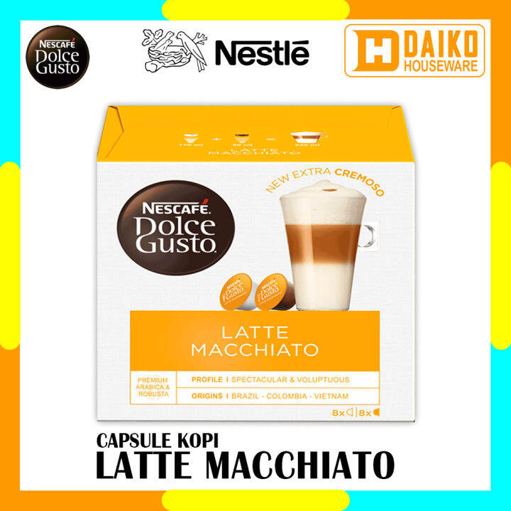 Capsule NDG Nescafe Dolce Gusto Latte Macchiato 1 Box Original Nestle ...