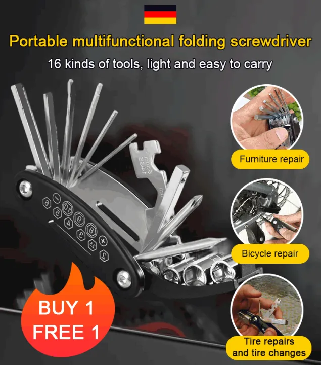 vivigo Portable multifunctional folding screwdriver set | Lazada PH