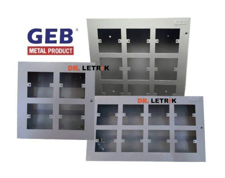 GEB Switches Metal Box 2S / 3S / 4S / 6S / 8S / 9s Metal Switches Box ...