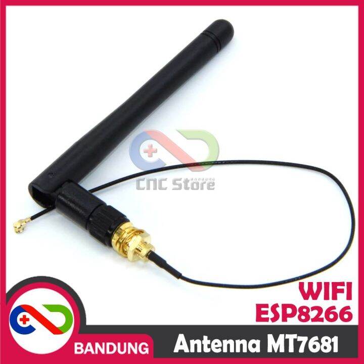 [ESP-0017] ANTENNA ANTENA ESP8266 WIFI MT7681 3DBI GAIN NODEMCU ESP32 ESP-07 | Lazada Indonesia