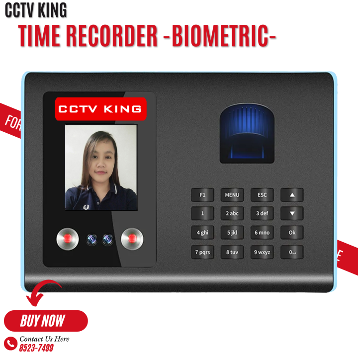 CCTV KING F600 Face Recognition and Fingerprint Biometric Time Recorder Machine, Time Attendance ...