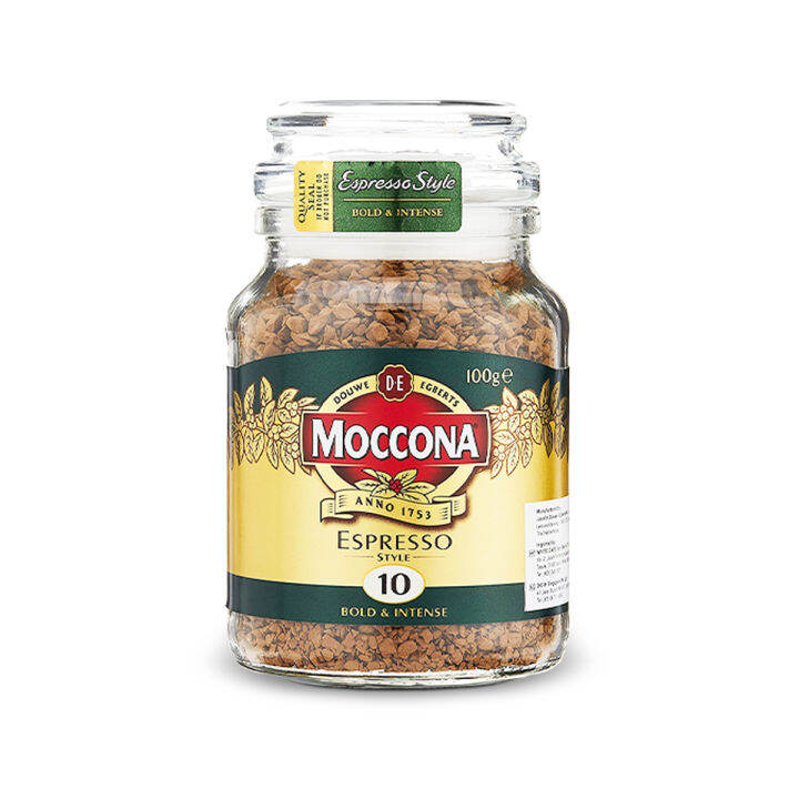 Moccona Instant Coffee, Espresso Style, Bold & Intense (Intensity 10) 100g | Lazada PH