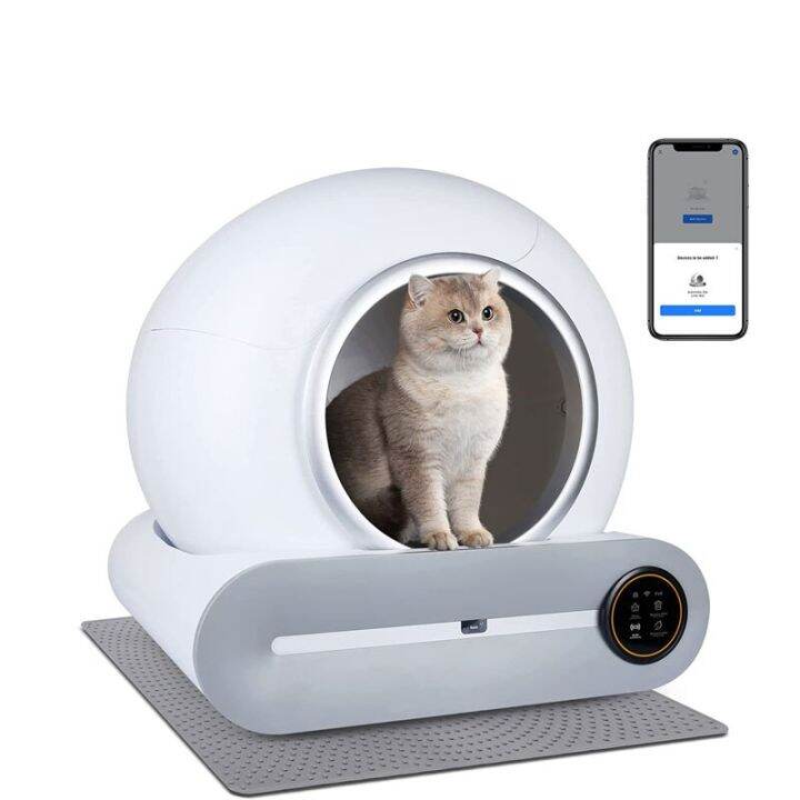 【in stock】Pet all-intelligent cat litter box Automatic cat toilet tray ...