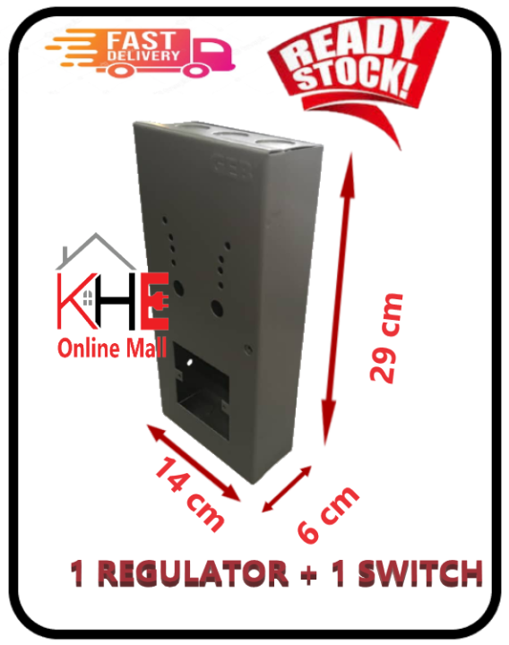 1 REGULATOR + 1 SWITCH (1R1S) FAN REGULATOR METAL BOX | Lazada