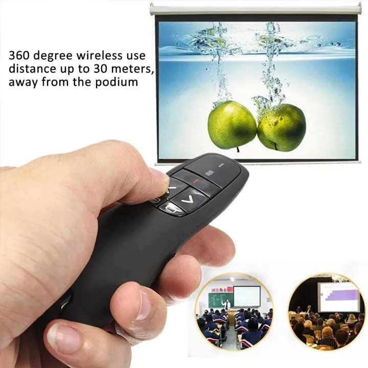 [New Ready Stock]PPT Presenter 2.4GHz USB R400 Wireless Remote Control ...