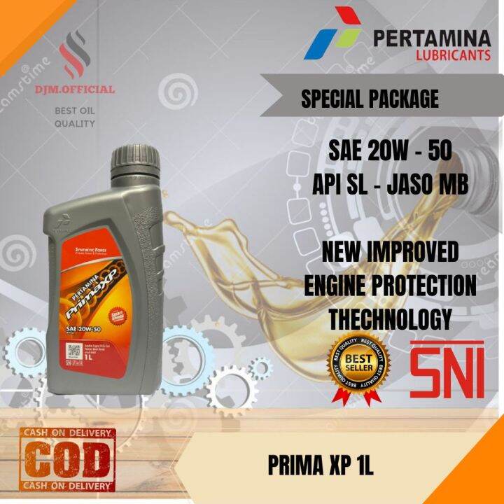 OLI OIL PERTAMINA PRIMA XP 1L SAE 20W-50 1LITER | Lazada Indonesia