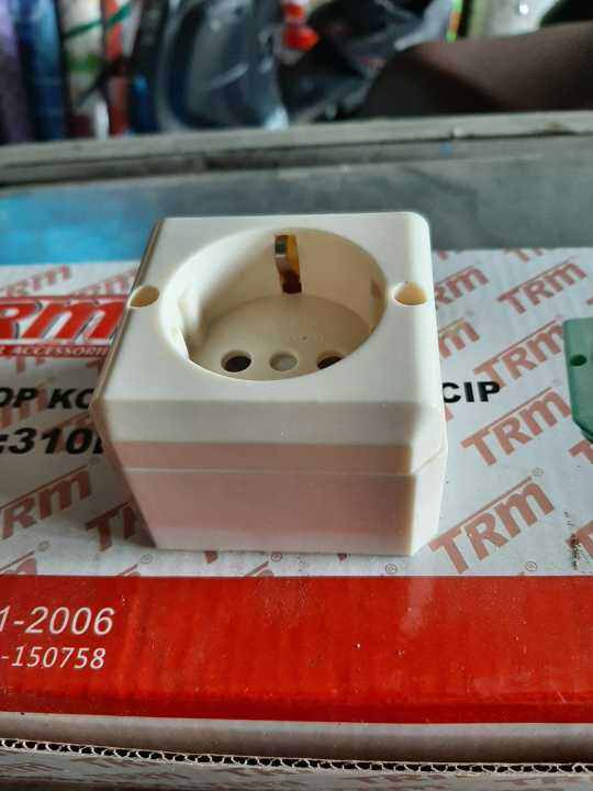 Stop Kontak Satu Lubang TRM OB Arde Segi CIP Model 310R SNI Electrical Accessories | Lazada ...