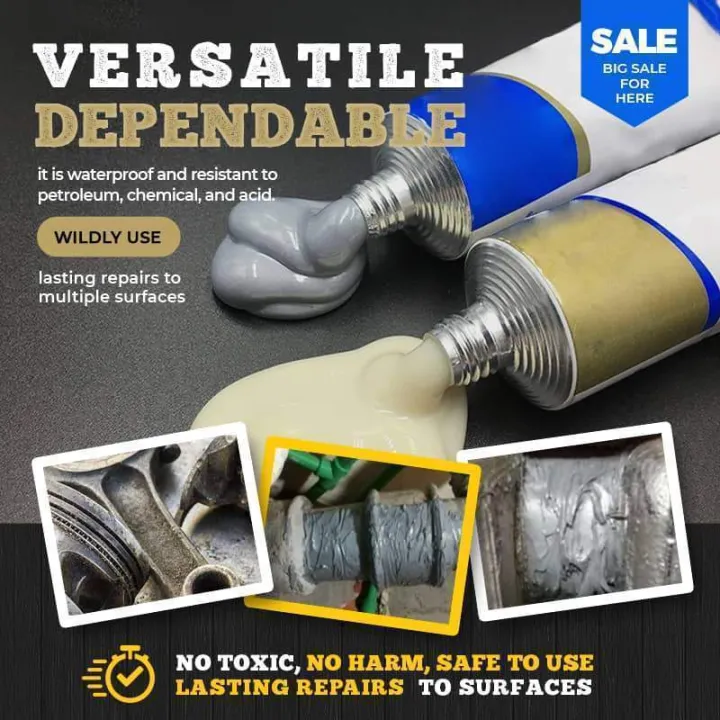 Magic Repair Glue (A+B) Metal Repairing Adhesive Super Glue Iron Steel ...