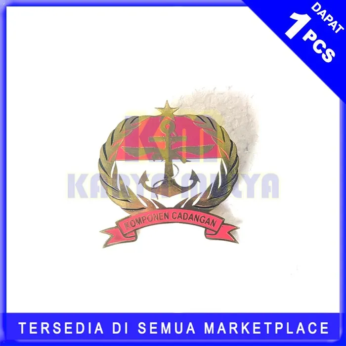 Pin Komponen Cadangan Bros Logo Militer Indonesia - Karya Mulya / 1pcs ...