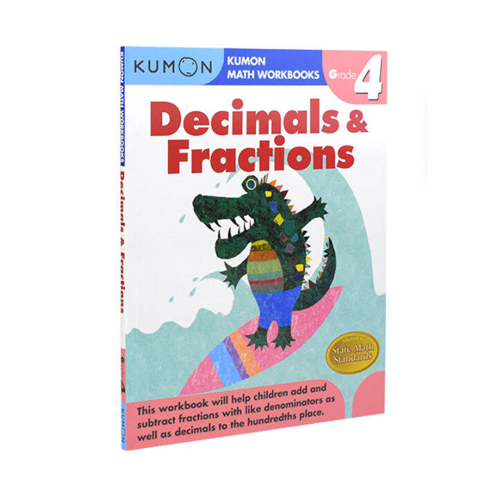 Kumon Math Workbooks Decimals & Fractions Grade 4 English original ...