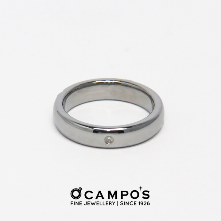 OCAMPO'S FINE JEWELLERY TUNGSTEN RING PLAIN HALF ROUND | Lazada PH
