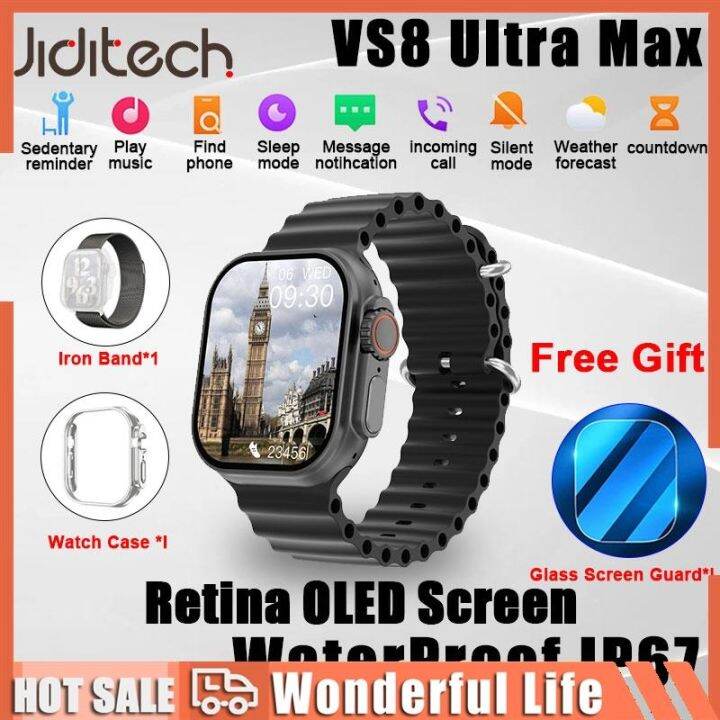 Jiditech Smart Watch VS8 Ultra Max Thermometer GPS Track Bluetooth ...