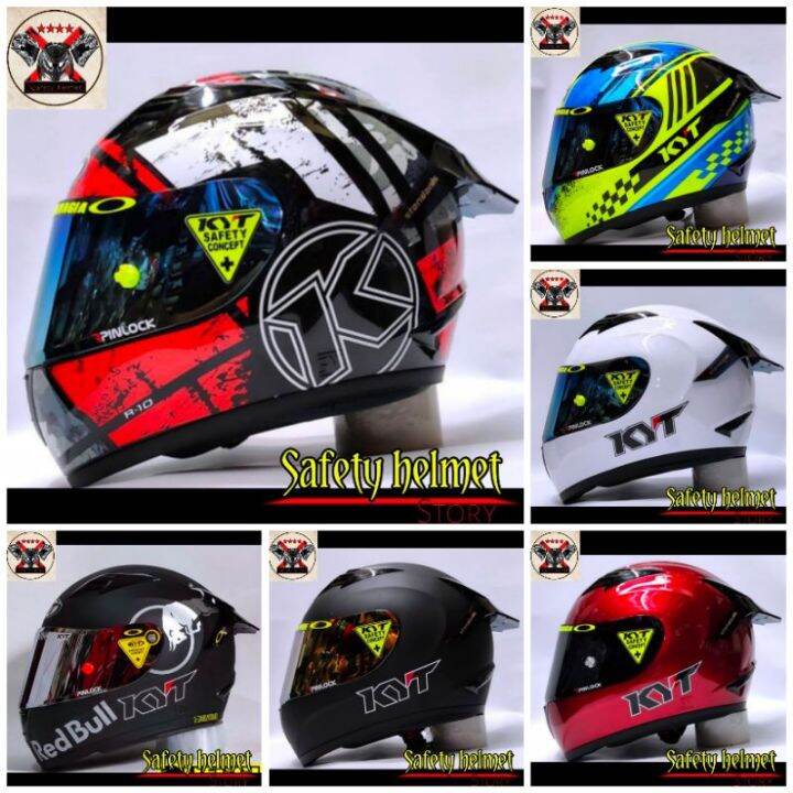 Helm Full Face KYT R-10 Original Custom Model | Helm Pria | Helm Murah ...
