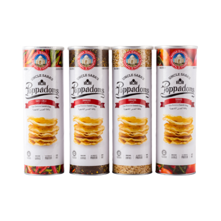 Poppadoms Original/Cheese/Hot & Spicy/Barbeque/Korean BBQ/SweetChili ...