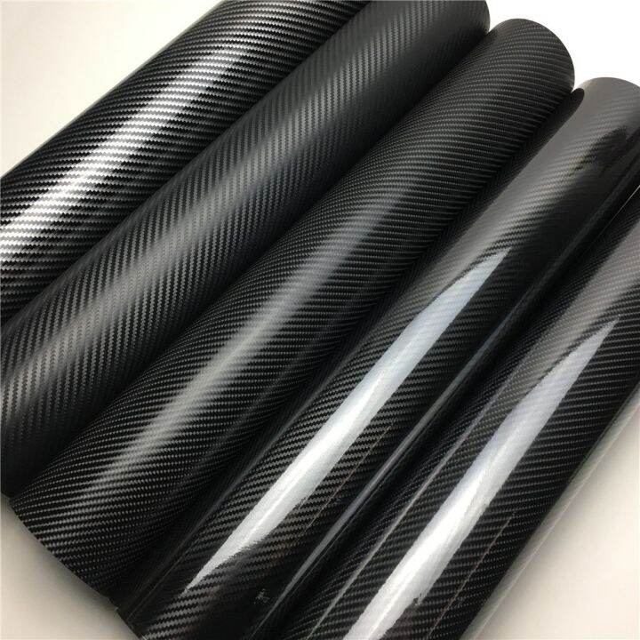 2D 3D 4D 5D 6D Glossy Carbon Fiber Vinyl Car Wrap Film Sheet For Car ...