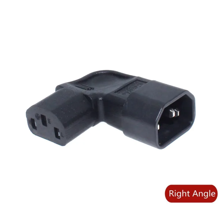 IEC Connectors IEC 320 C14 male to C13 famale Vertical Right/ Left ...