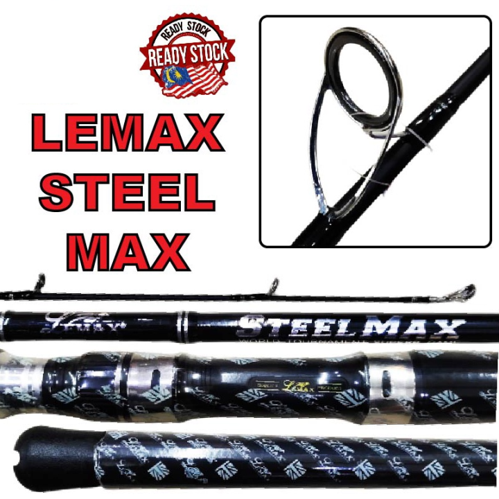 PESCA - LEMAX Steel Max Spinning Rod Length 5'6", 6'0", 6'6" PE 1-4 / 2 ...