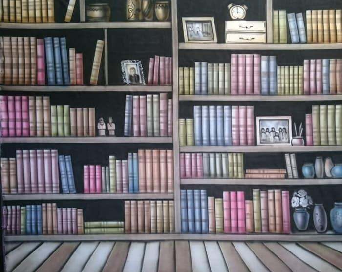 Background Foto/ Latar/ Rak buku Wisuda Foto Studio baru 01 | Lazada ...