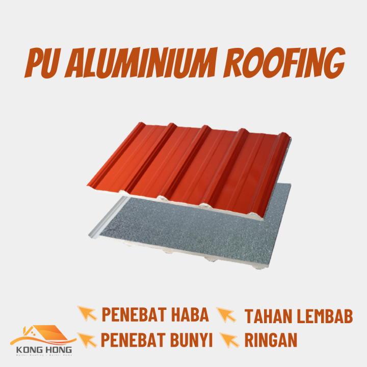 G30 0.30MM KONG HONG PU ALUMINUIM ROOFING 1 FT - TRUSS SYSTEM ...