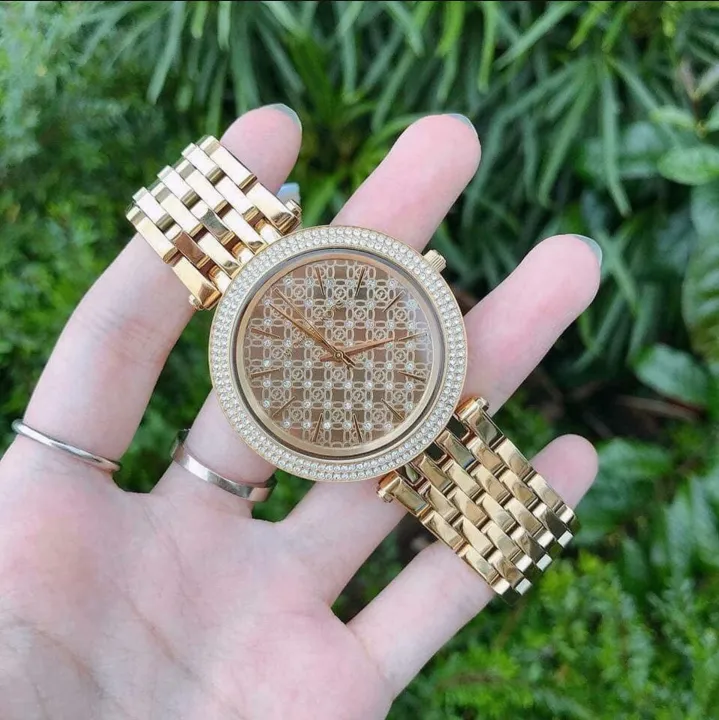 Authentic Michael Kors Darci Gold Crystal-set Dial Gold-tone Ladies ...