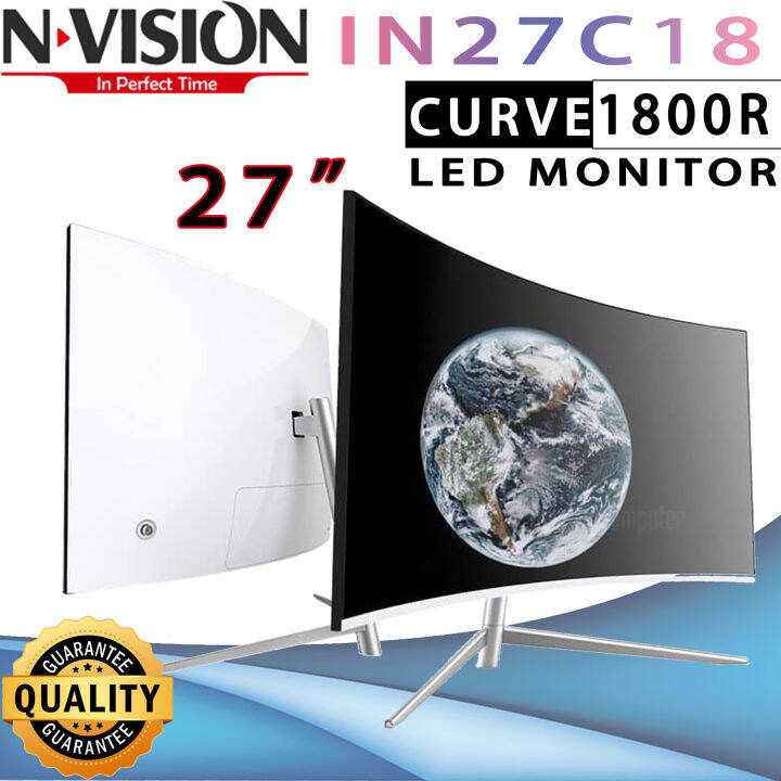 Nvision IN27C18 27 inch 75Hz monitor 1800R Curved LED Monitor 1920X1080 ...