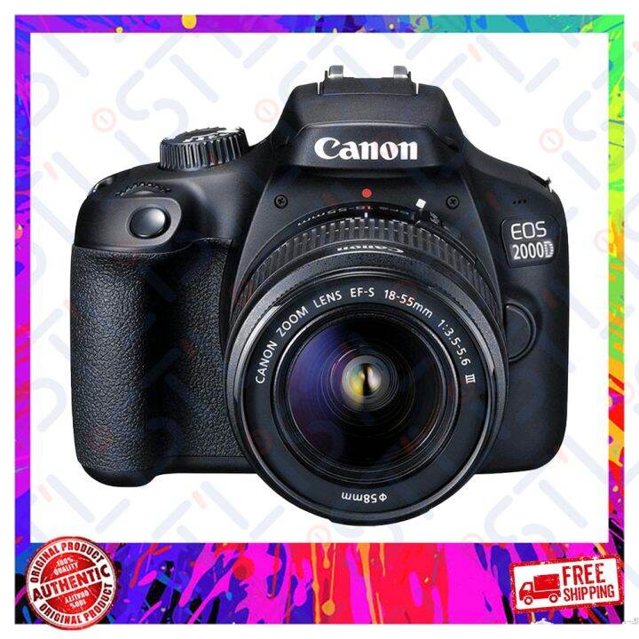 Canon EOS 2000D Kit With EF-S 18-55mm DC III Lens | Lazada.co.th