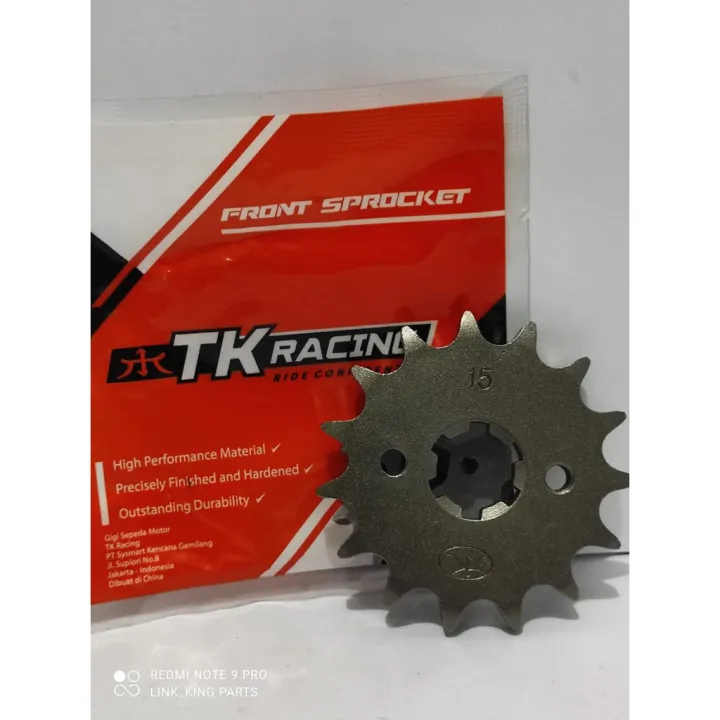 GEAR DEPAN RX KING F1 JUPITER 428 - 15T TK RACING | Lazada Indonesia